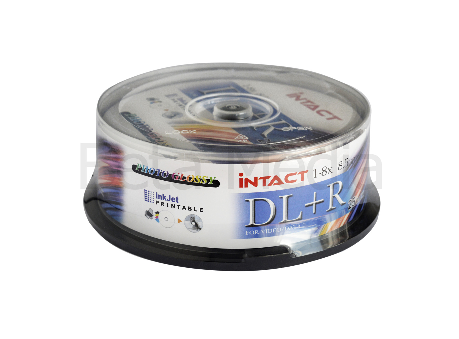 Intact DVD+R Dual Layer 8x Glossy Printable blank discs | BetaMedia.com.au