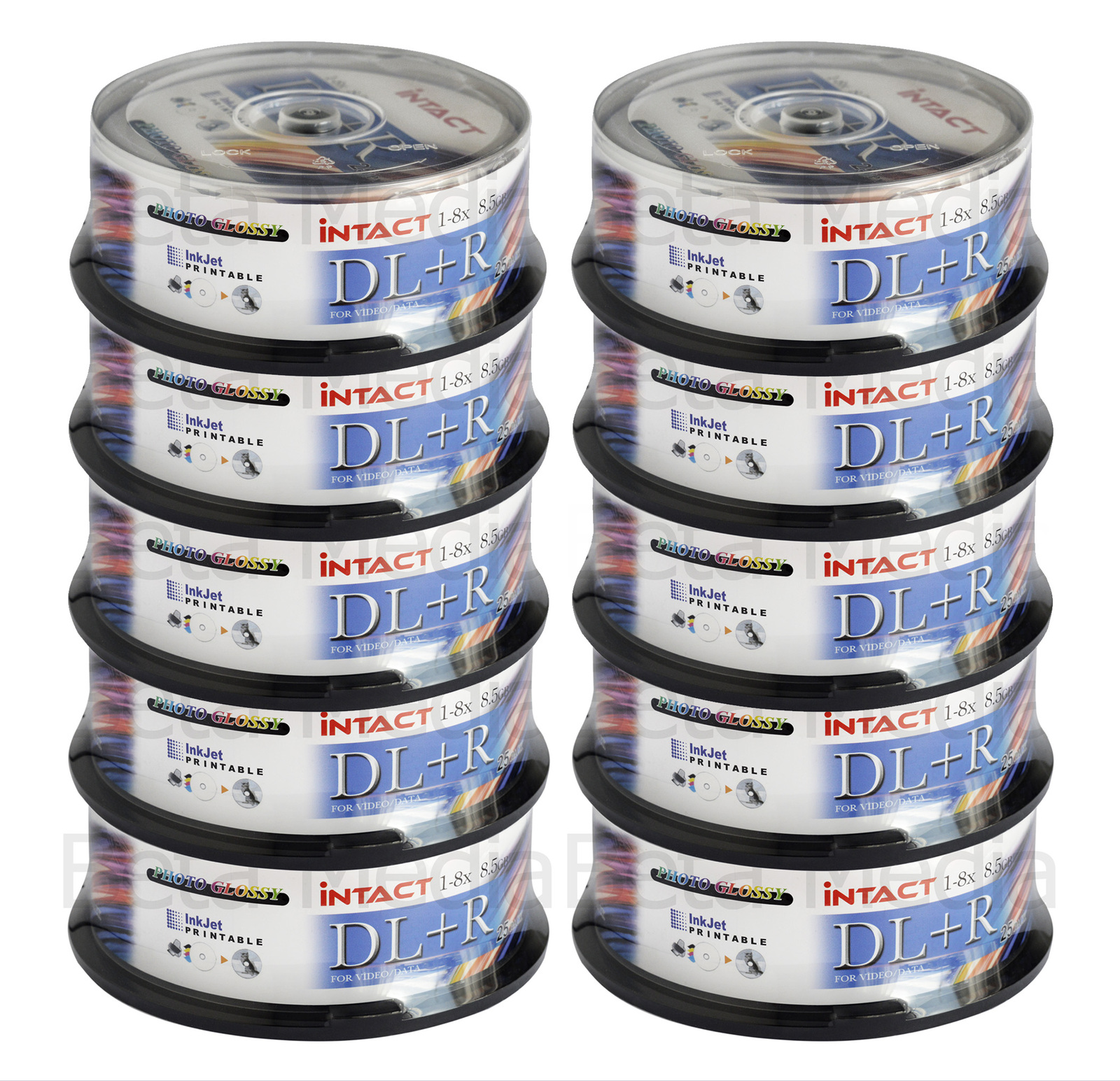 Intact DVD R Dual Layer 8x Glossy Printable Blank Discs BetaMedia au Intact DVD R Dual Layer 8x Glossy Printable Blank Discs BetaMedia au