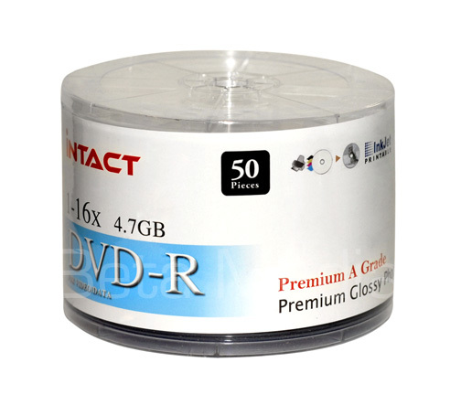 Intact Photo Glossy DVD-R 16x blank discs