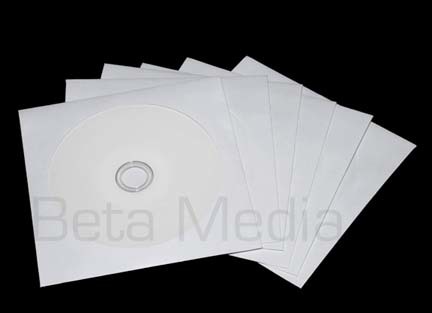 PAPER CD/DVD Sleeves with plastic window 80GSM