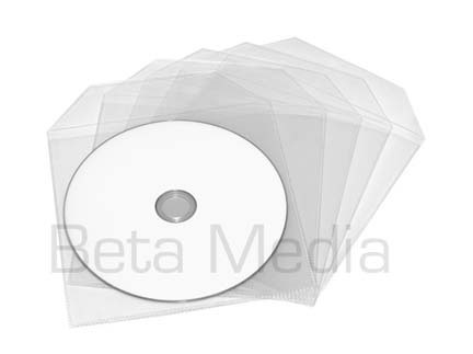 PLASTIC CD/DVD Sleeves - 140 Micron | CD / DVD Storage | BetaMedia.com.au