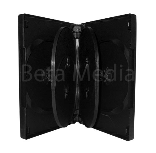 Holds 6, black 27mm DVD case - Clearance